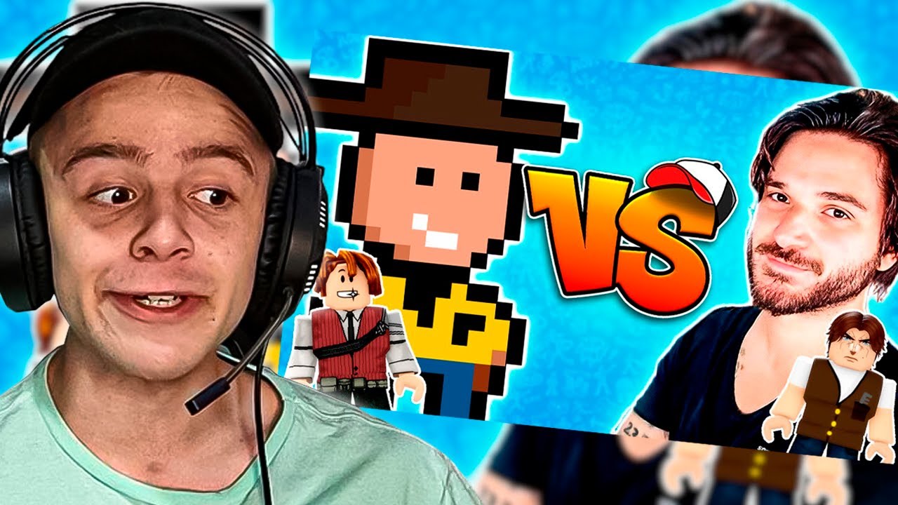 REACT Jazzghost Vs Tex HS - Batalha de Youtubers no Roblox - YouTube