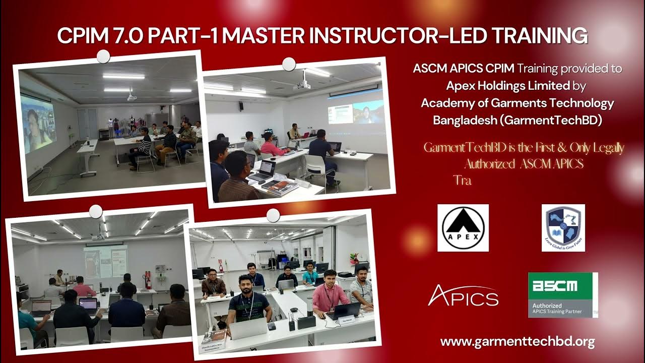 ASCM APICS CPIM 7.0 Part-1 master instructor-led training - YouTube