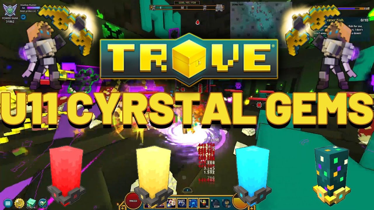 TROVE - CRYSTAL GEMS NOT GOING SO WELL - YouTube