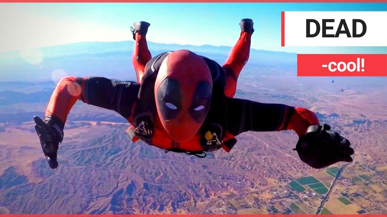 Marvel fan celebrates his 100th skydive - by jumping dressed as ...