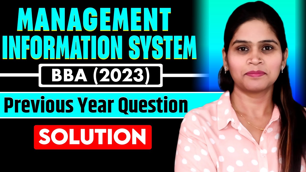 Management Information System | MIS PYQ BBA CCS University | BBA ...