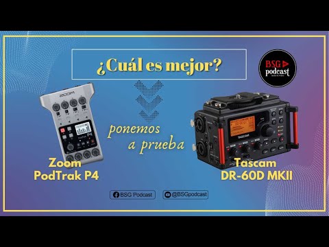 ¿Cuál es mejor Zoom Podtrack P4 o Tascam DR-60DMKII? #audio #grabadora ...