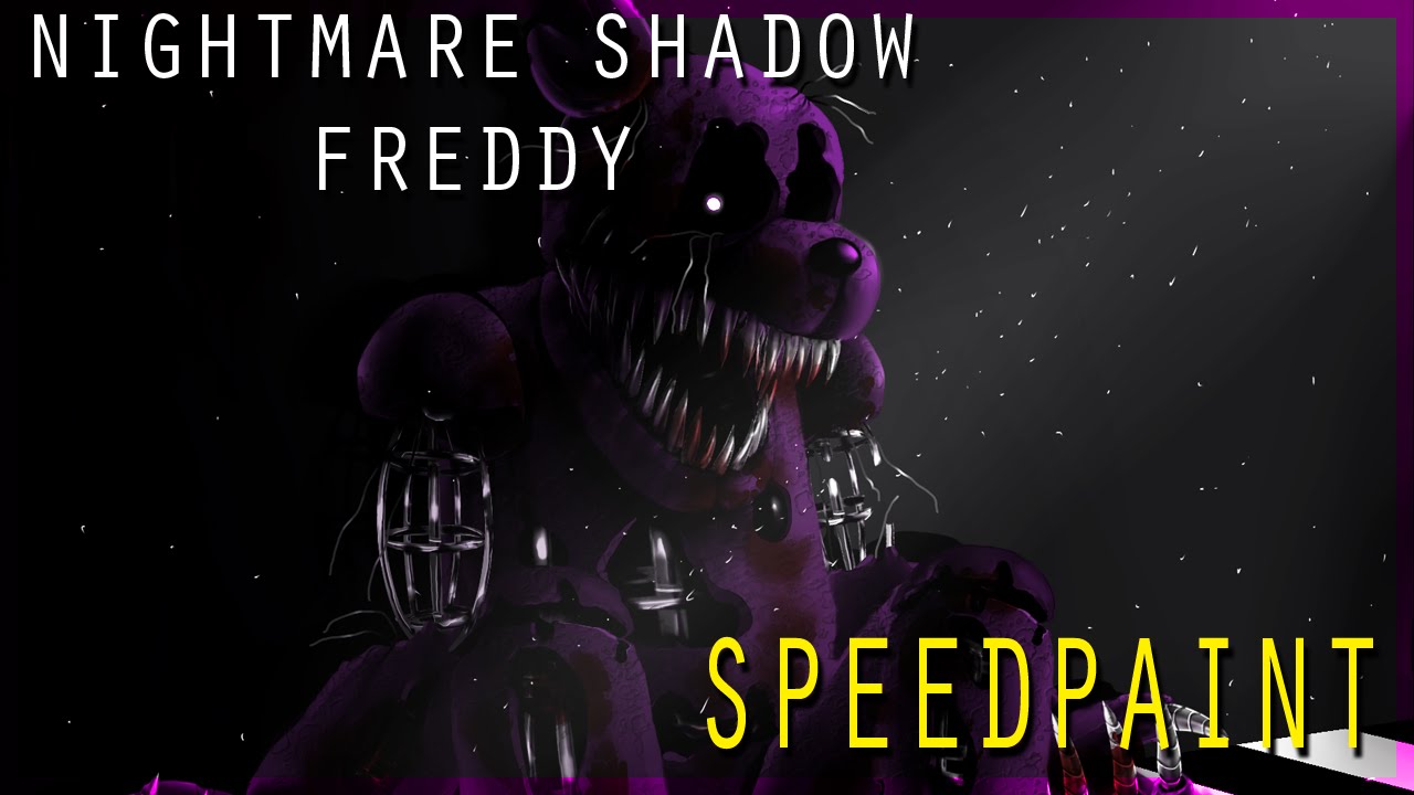 Nightmare Shadow Freddy Speedpaint [FNaF4] - YouTube