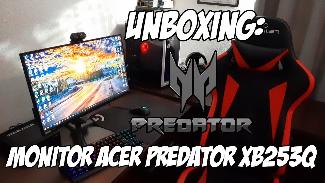 UNBOXING: Monitor 240hz Acer Predator XB253Q + SETUP 2021 - YouTube