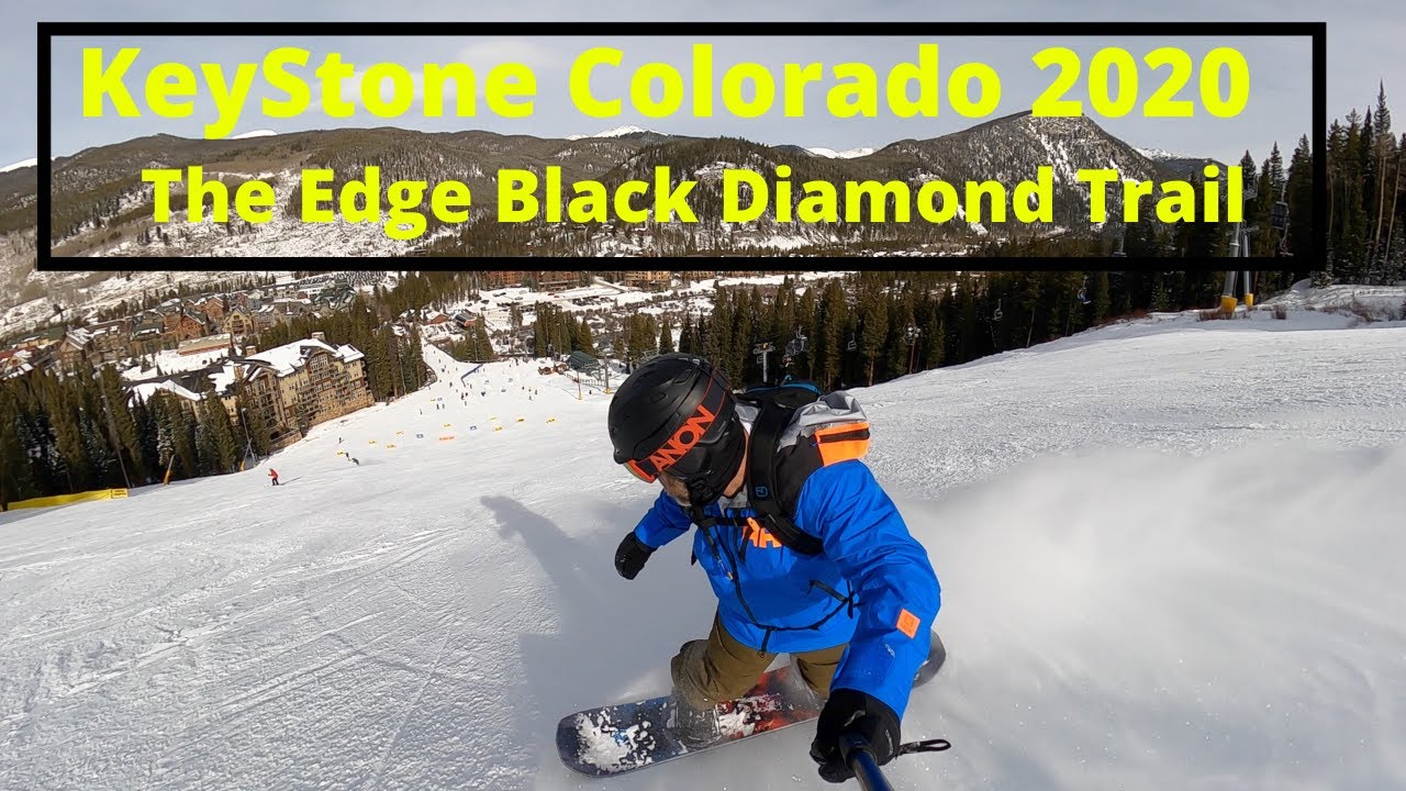 Keystone Colorado 2020, The EDGE Black Diamond trail. - YouTube