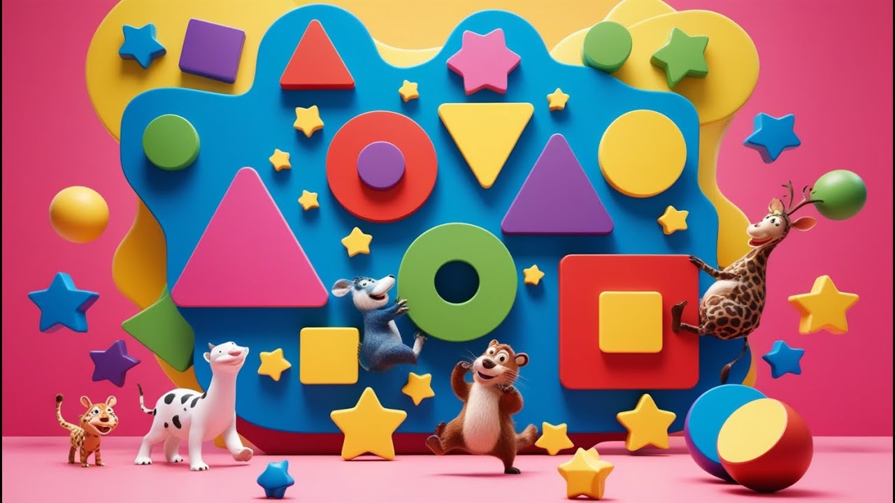 Fun with Shapes! Learn Basic Shapes for Kids in a Colorful Adventure ...