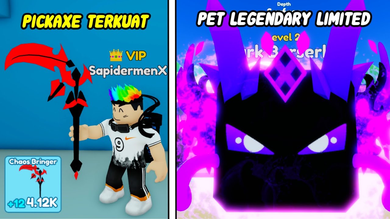 GG! AKU DAPET PET LEGENDARY LIMITED DAN PICKAXE TERKUAT DI MINING ...