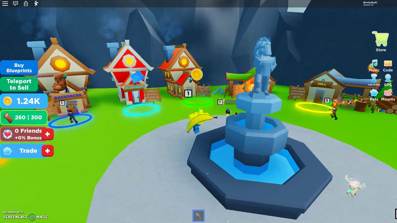 Today I am a lumberjack!-Lumberjack Legends Roblox - YouTube