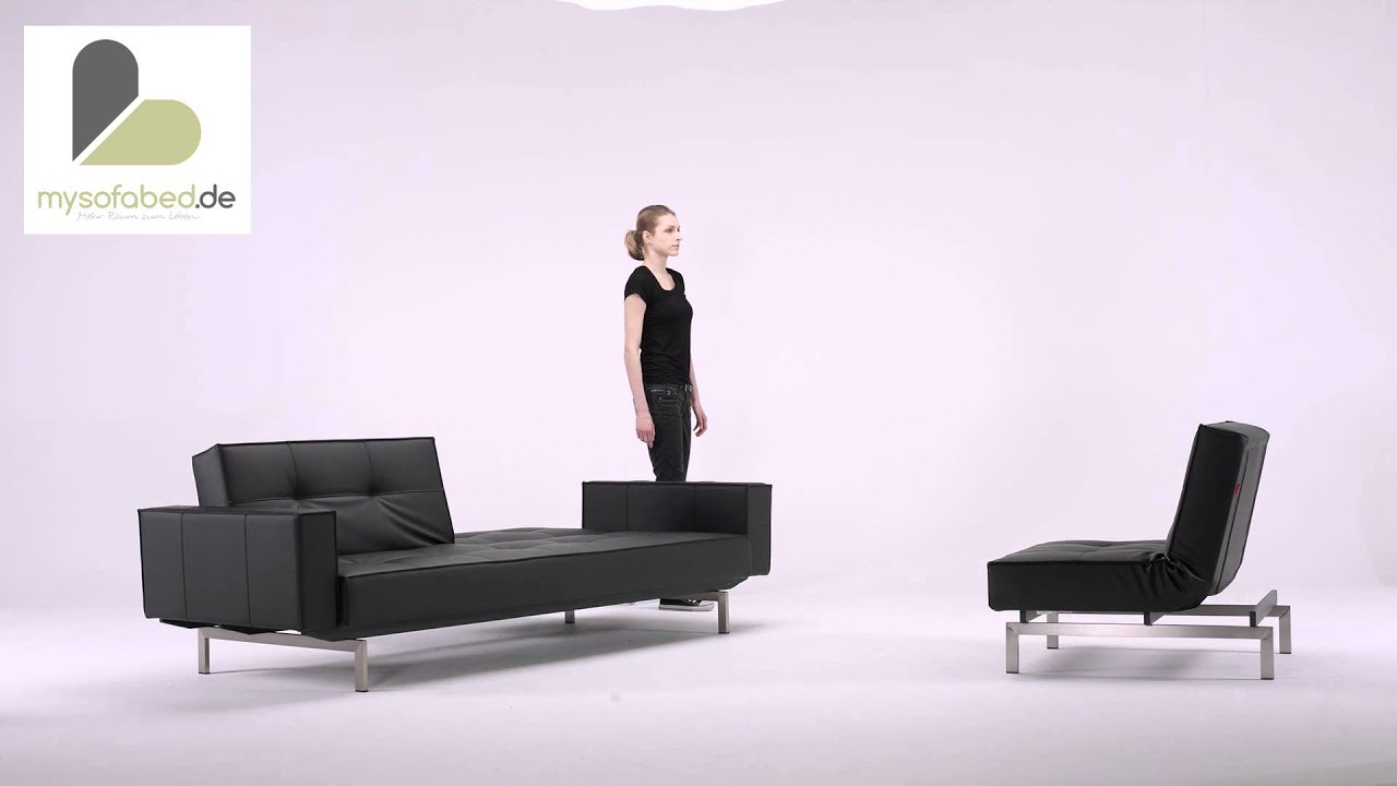 SPLITBACK von INNOVATION Schlafsofa & Sessel mit Armlehnen - Kunstleder ...