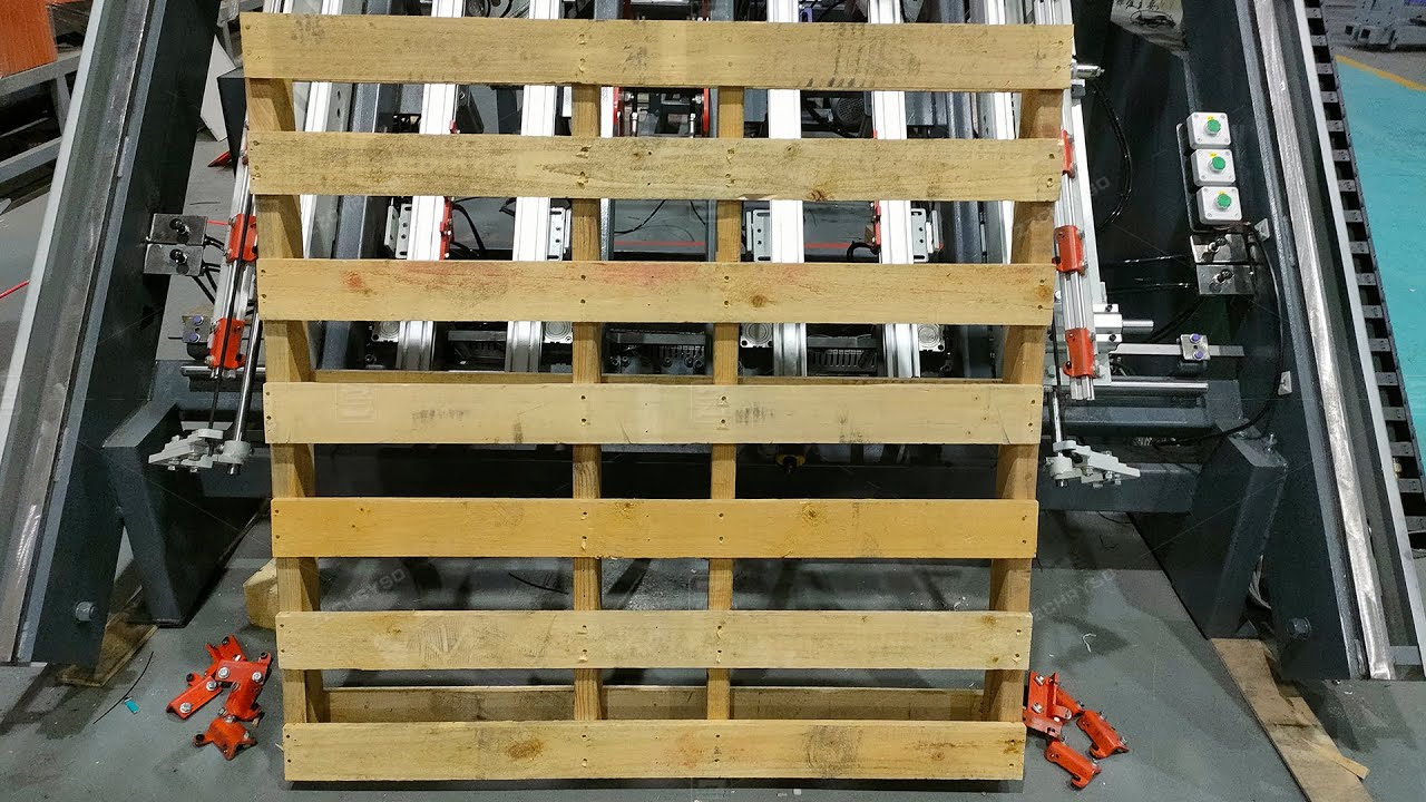 wood pallet making machine price in india - 1 pallet ＜1 minute - YouTube
