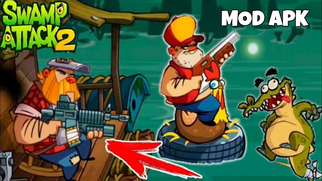 SWAMP ATTACK 2 MOD APK [ ANDROID GAMEPLAY ] - YouTube