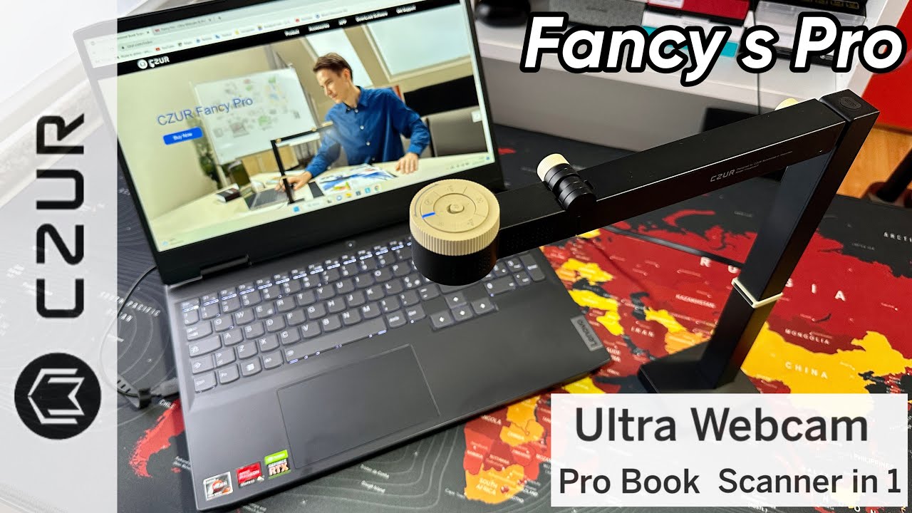 CZUR Fancy S Pro - Ultra Webcam & Pro Book Scanner in 1 - YouTube