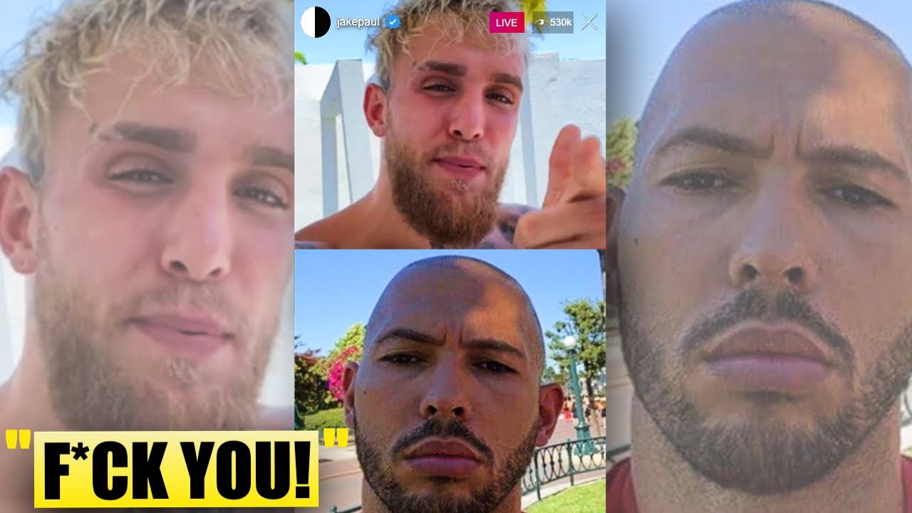 Jake Paul CONFRONTS Andrew Tate On IG LIVE! (FIGHT CONFIRMED) - YouTube