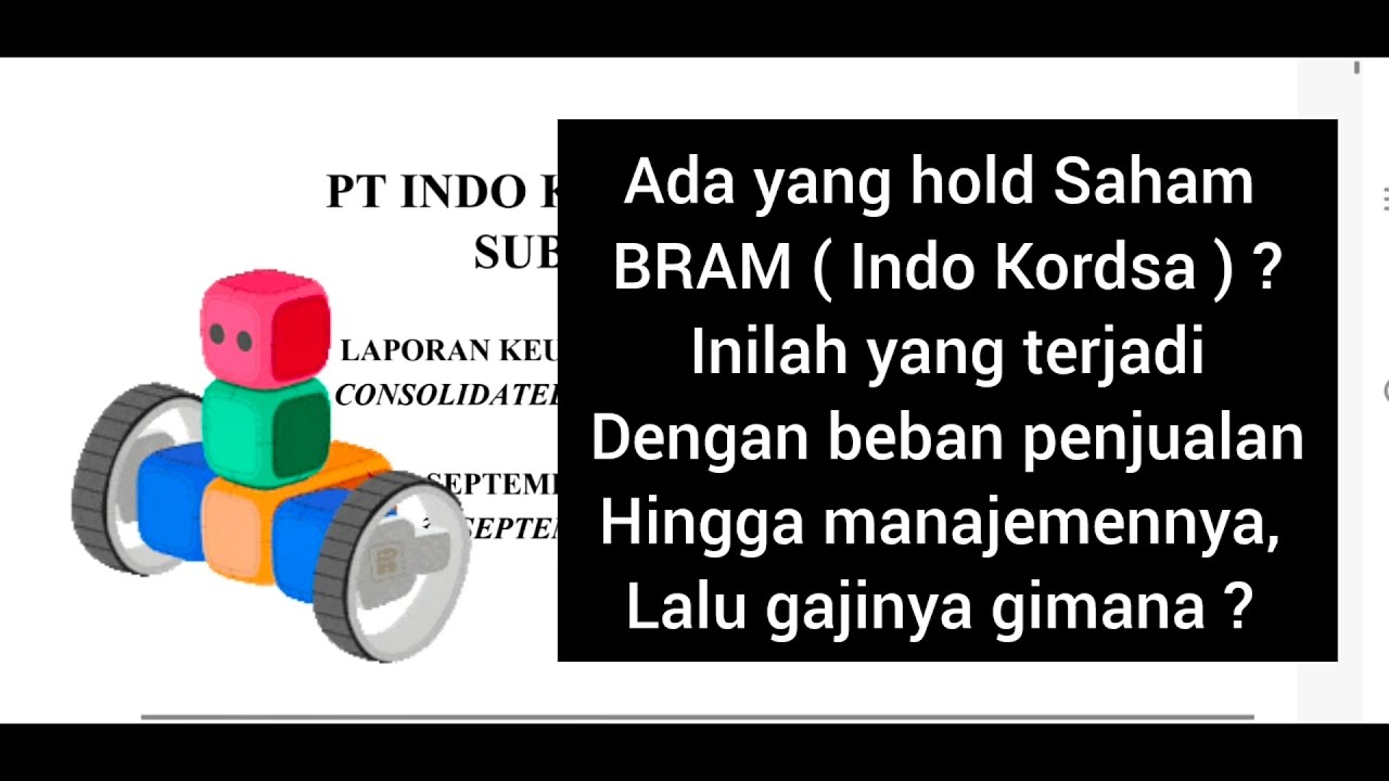 Inilah isi Laporan keuangan kuartal 3 2024 Saham BRAM ( Indo ) #ihsg # ...
