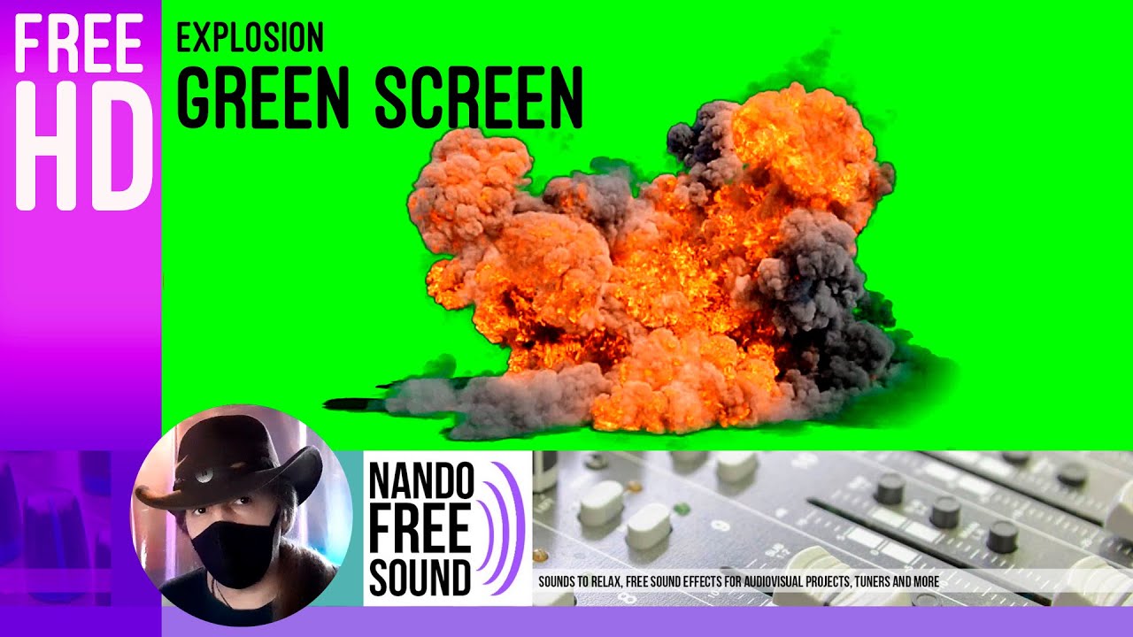 GREEN SCREEN HD EXPLOSION + SOUND free download - NO COPYRIGHT - Nando ...