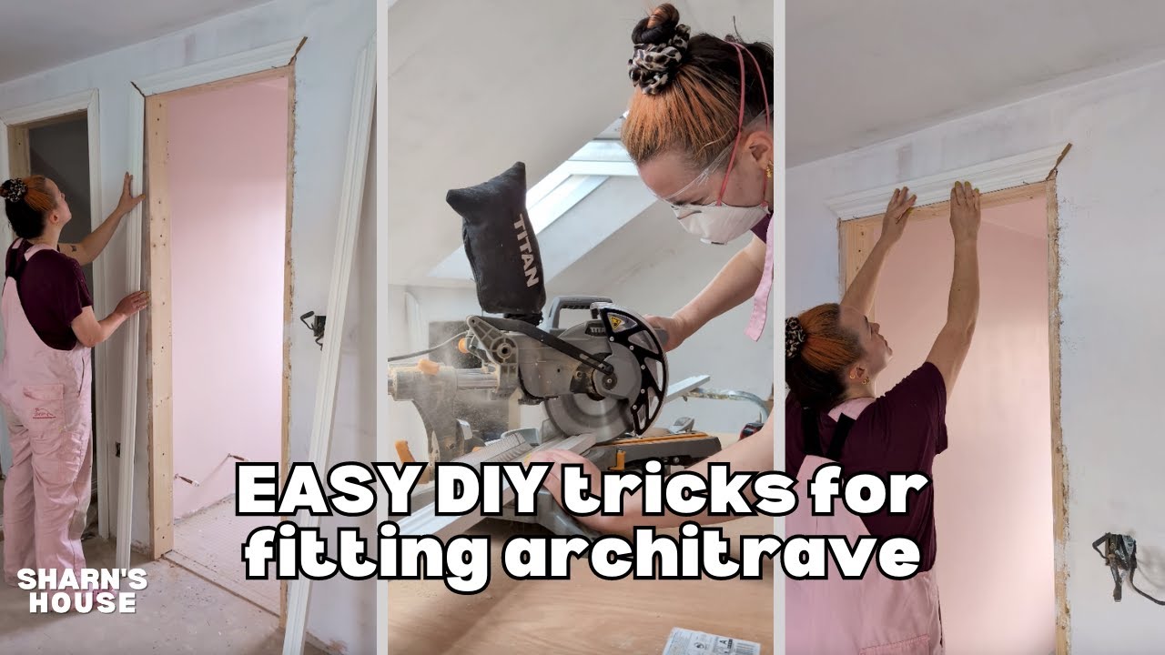 How to fit architrave - DIY for beginners | Sharn's House - YouTube