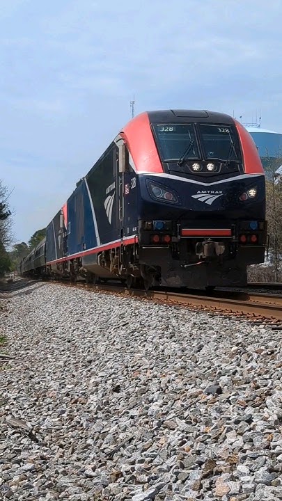 Amtrak Silver Star train P092 approaches Raleigh NC at Powell Drive 4/1/2024 - YouTube