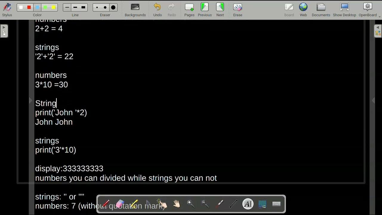 Strings Vs Numeric values - YouTube