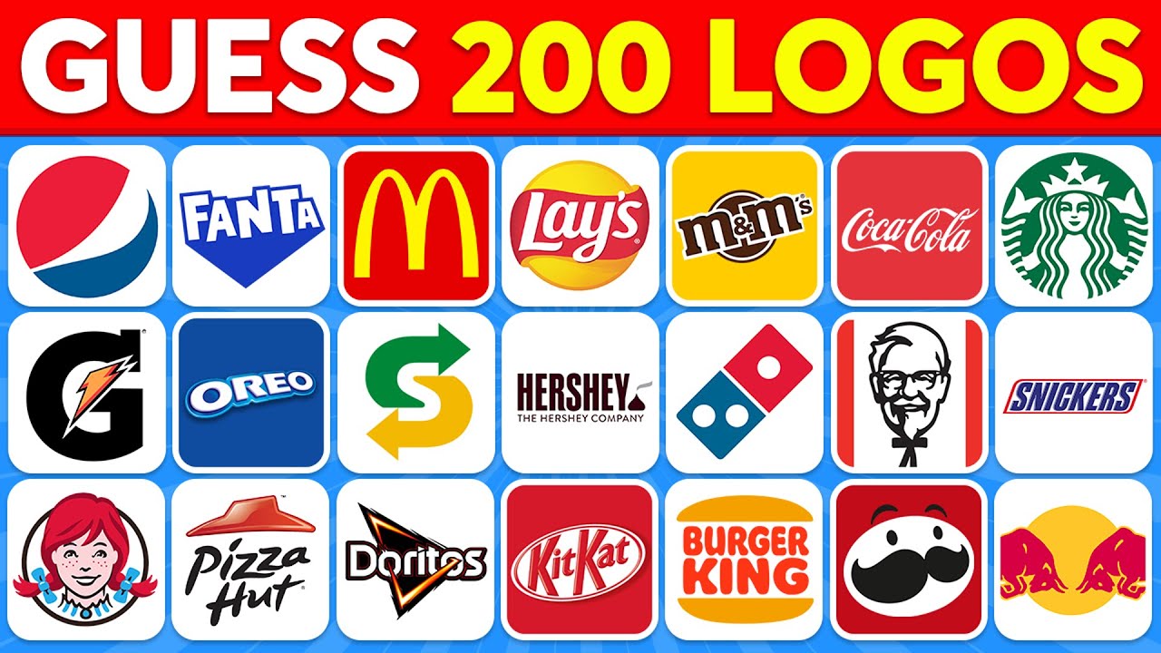Guess the Logo in 2 Seconds | 200 Famous Logos Food & Drink Edition 🍔🥤 ...