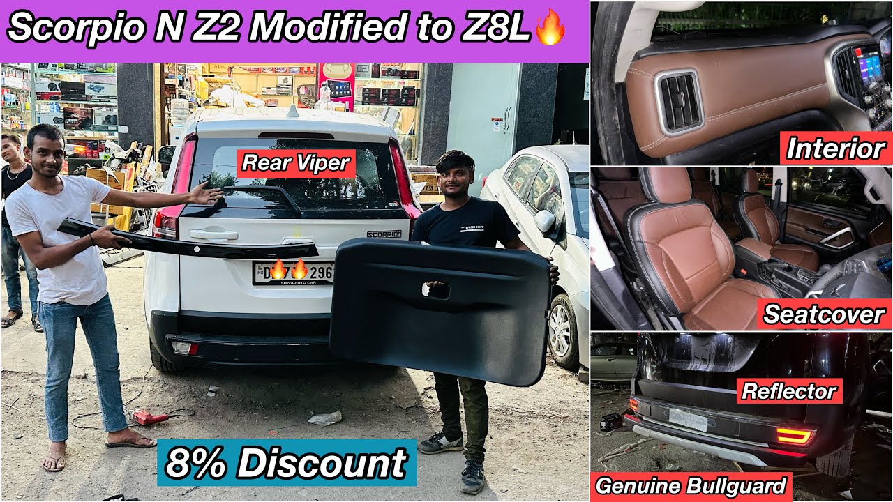 SCORPIO N Z2 MODIFIED🔥SCORPIO N GENUINE ACCESSORIES🔥SCORPIO N 2023 ...
