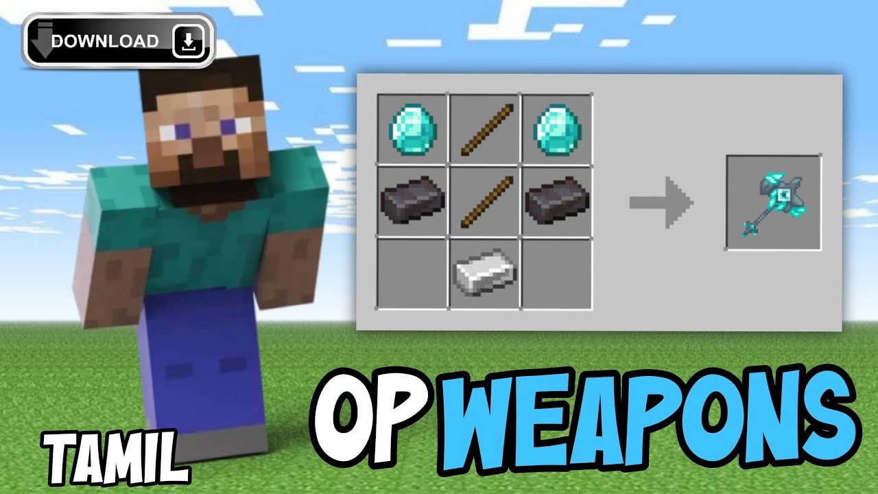OP Weapon Mod for MCPE | BMC Legendary Weapons Addon | Minecraft Pe Mod ...
