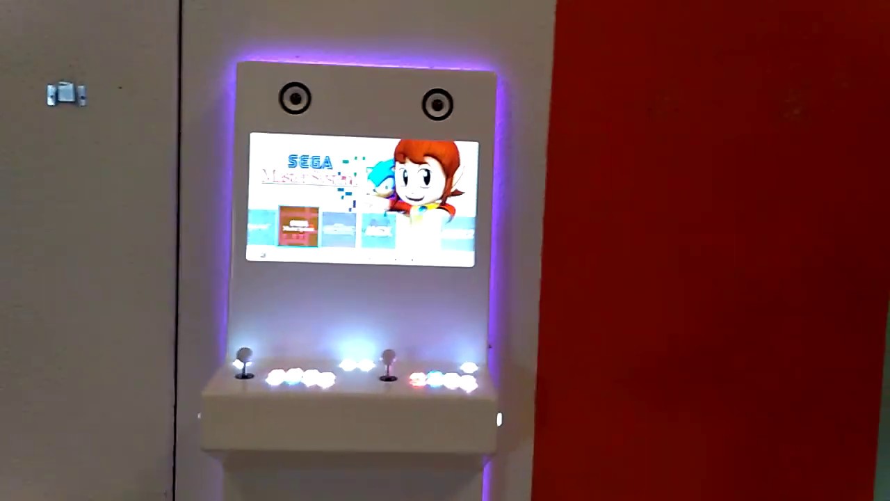 Recreativa de pared Arcade Evolution LED pared wall cabinet - YouTube