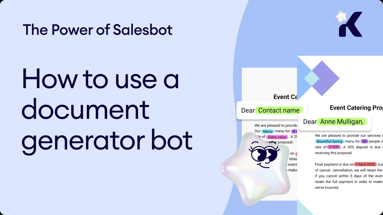 How to use a document generator bot in Kommo - YouTube