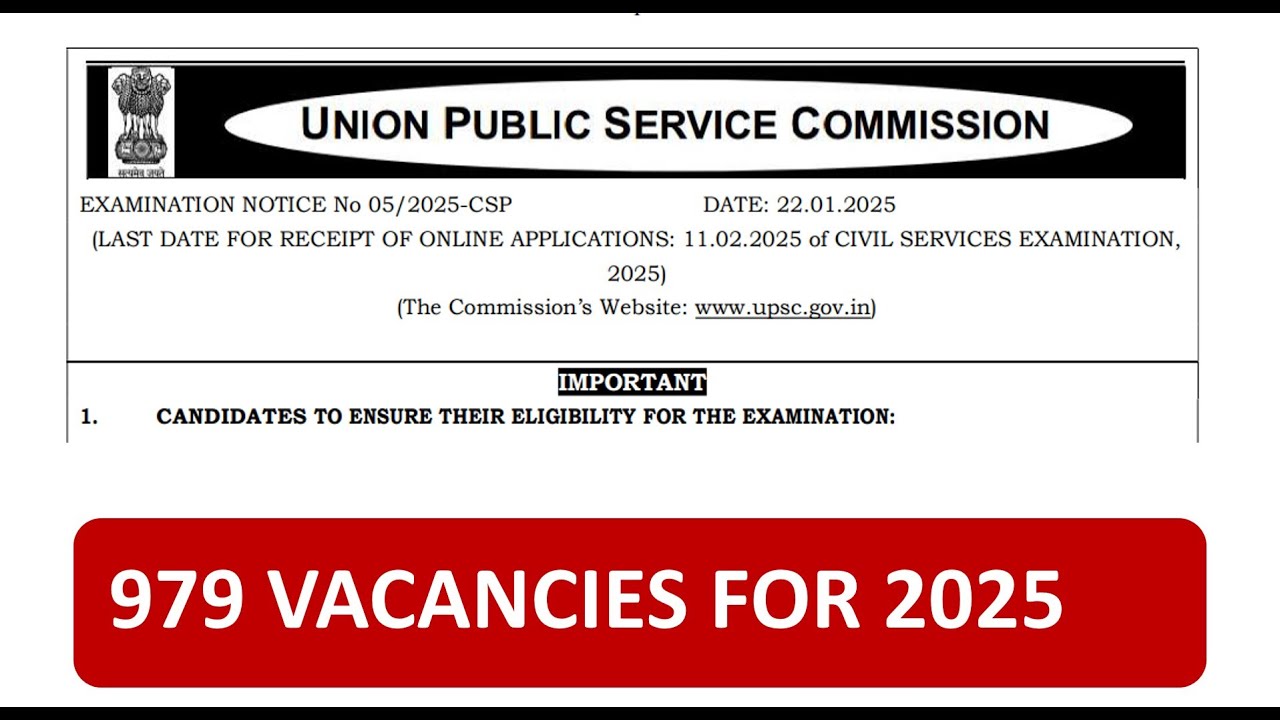 UPSC 2025 Notification Here's What You Need to Know | How to Apply ...