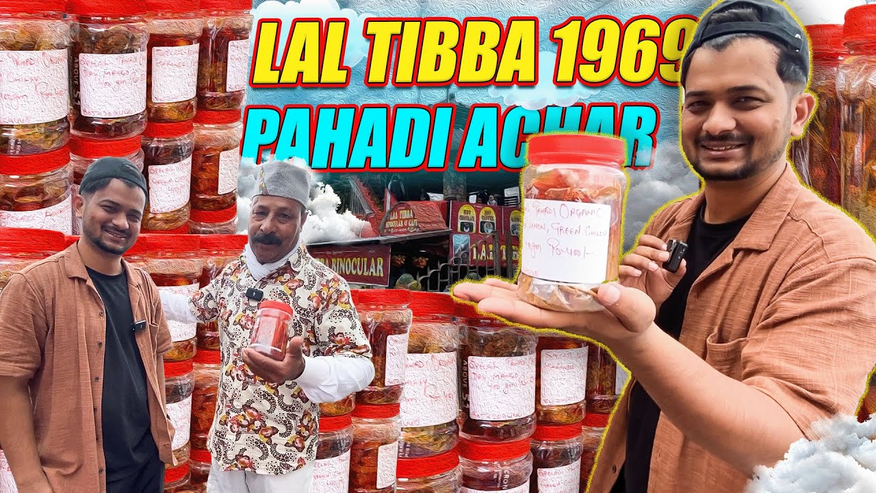 MUSSOORIE KA 30 TYPES KA PAHADI ACHAR || Hardworking Uncle Selling ...