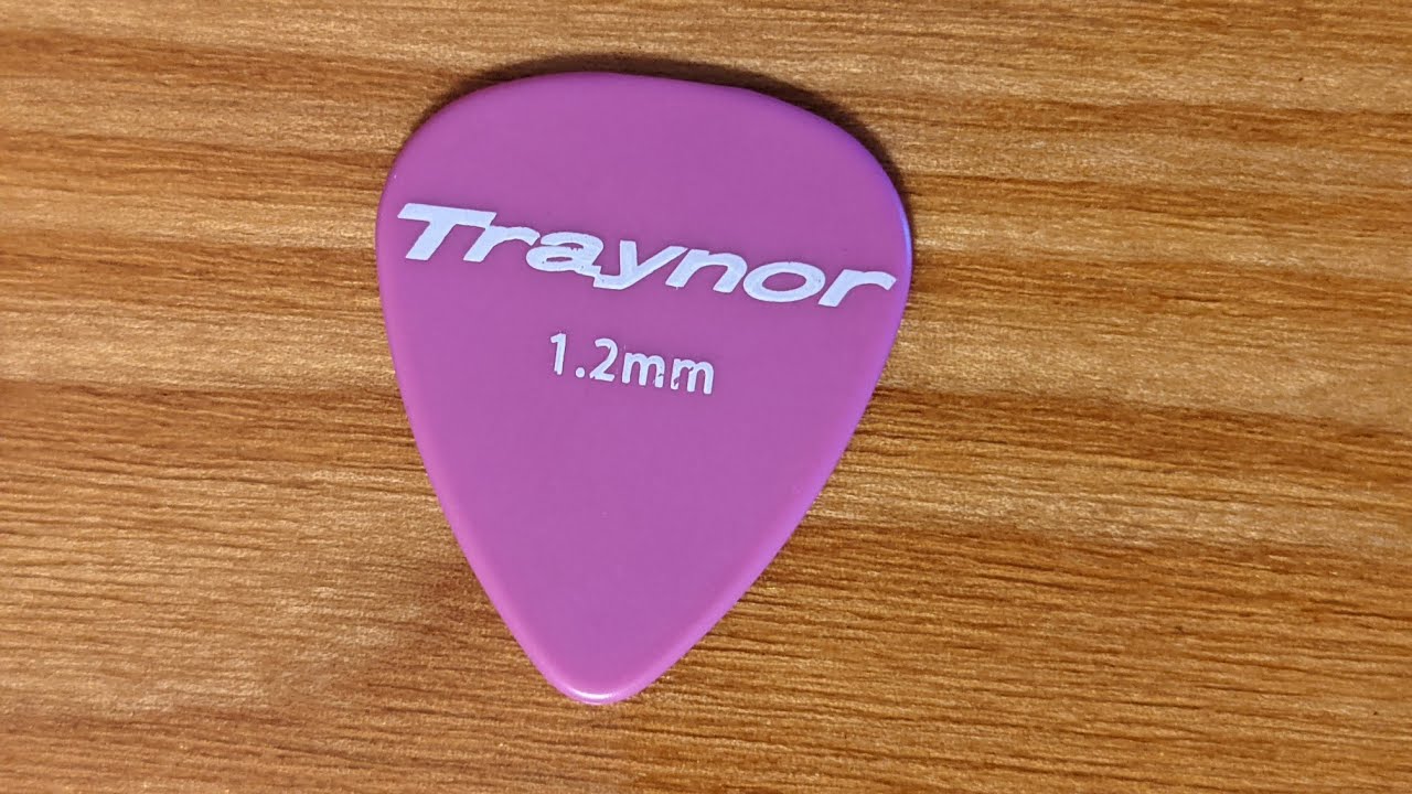 Traynor Delrin 1.2mm guitar pick review - YouTube