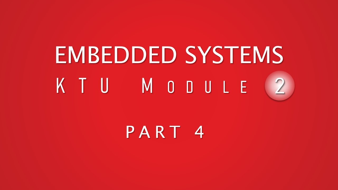 KTU Embedded Systems I2C Inter Integrated Circuit Bus Module 2 - YouTube