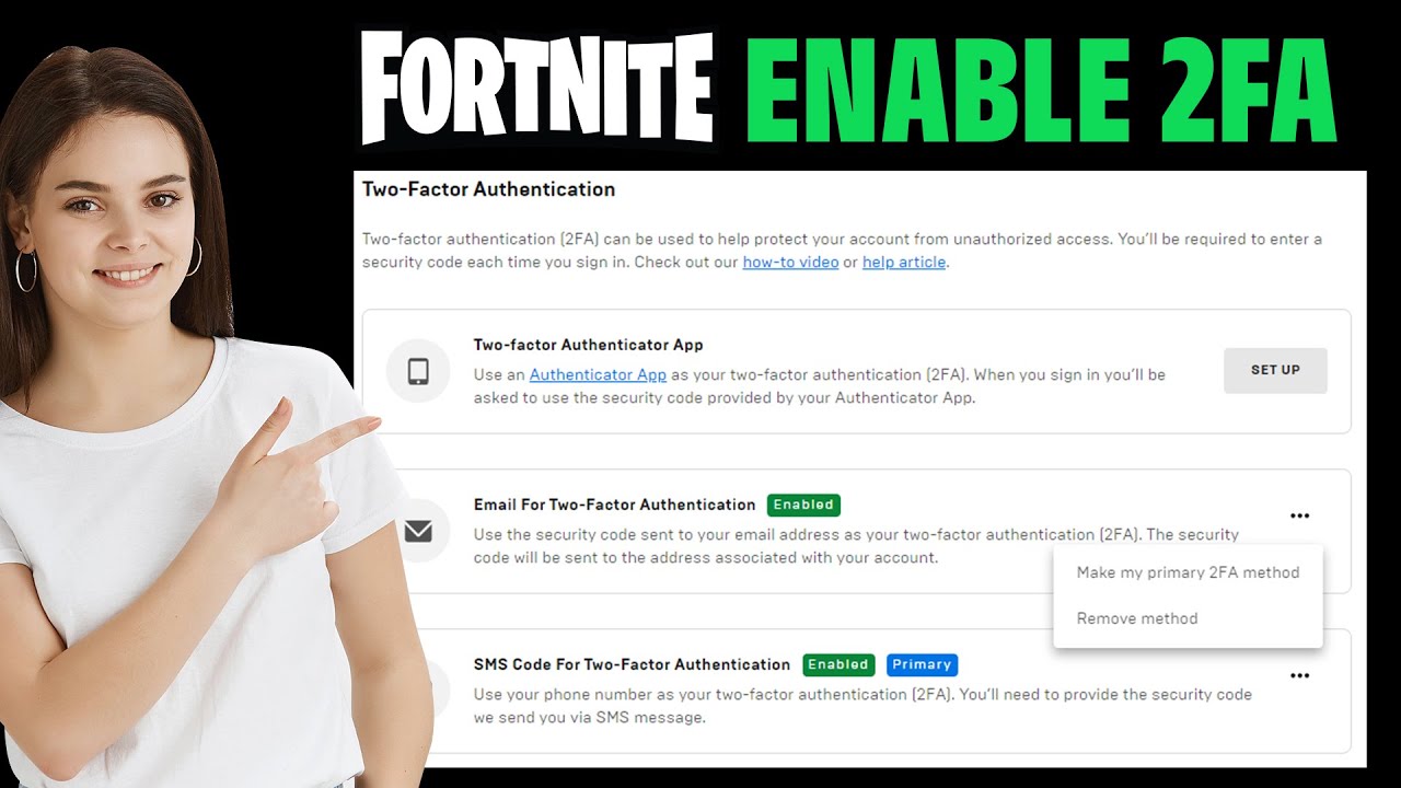 How to Enable 2FA on Fortnite - Turn On Fortnite Two Factor ...