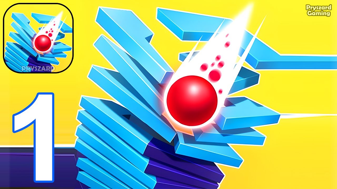 Stack Ball - Gameplay Walkthrough Part 1 Level 1-40 Stack Ball io Platform Crash - Android ...