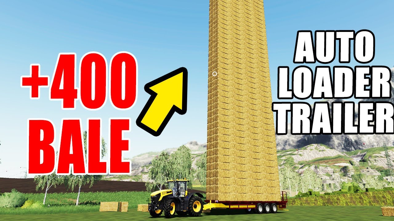 +400 BALE AUTO LOADER TRAILER!! AMAZING LOADING AND TRANSPORTING ...