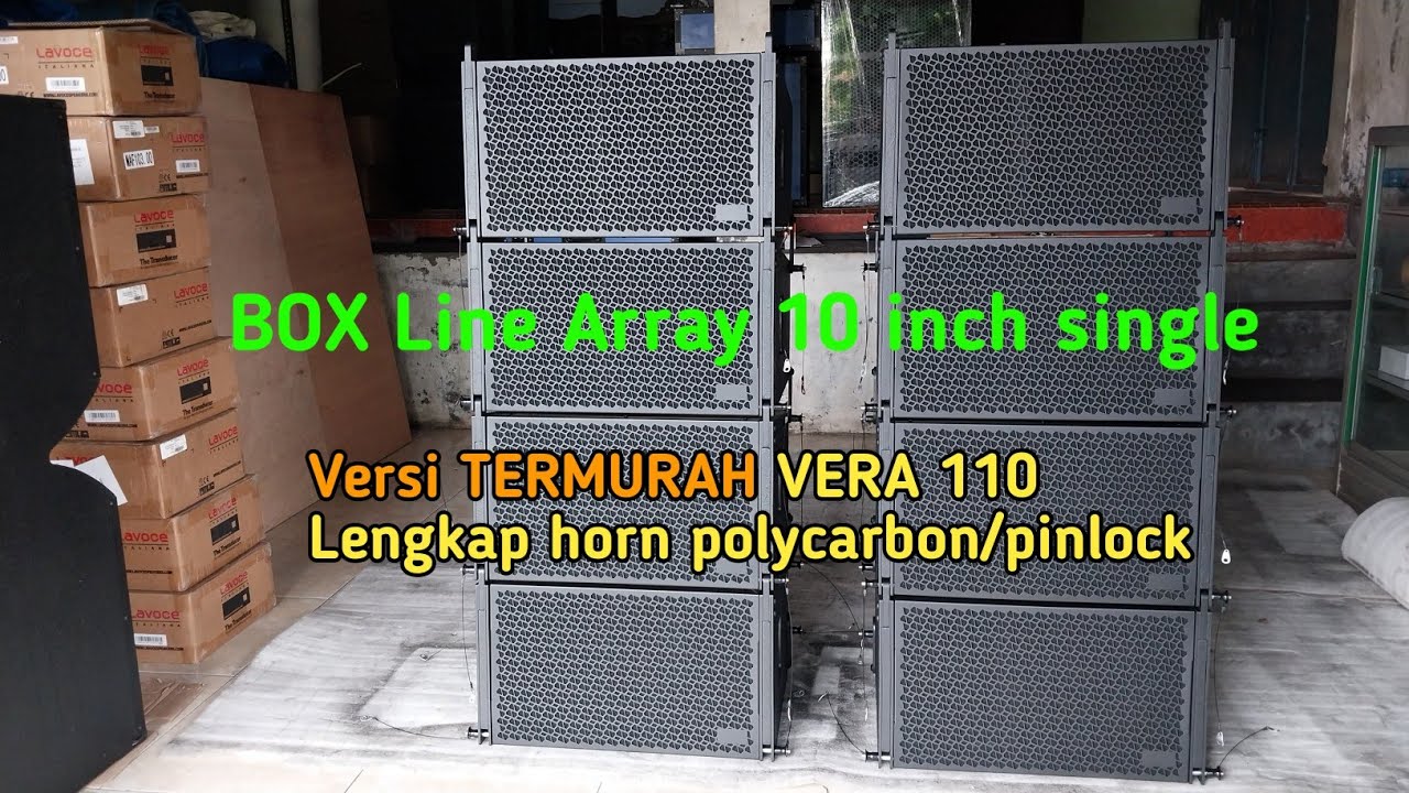 BOX LINE ARRAY 10 INCH SINGLE TERMURAH - YouTube