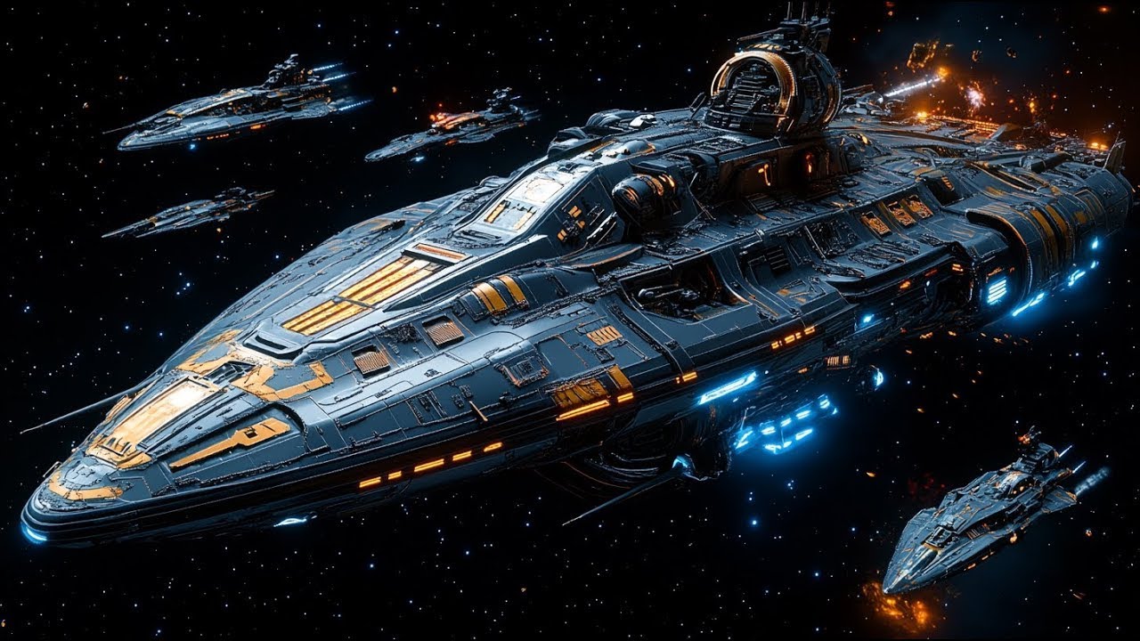 Desterrado del Consejo Galáctico, la nave de guerra de la humanidad ...