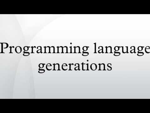 Programming language generations - YouTube