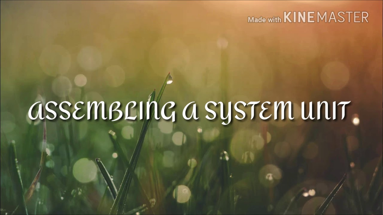 Disassembling And Assembling A System Unit Youtube 2536