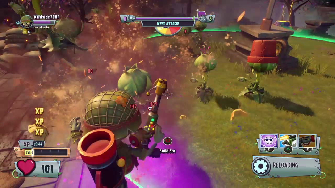 Plants Vs Zombies Gw2 Boom Challenge Foot Soldier Youtube