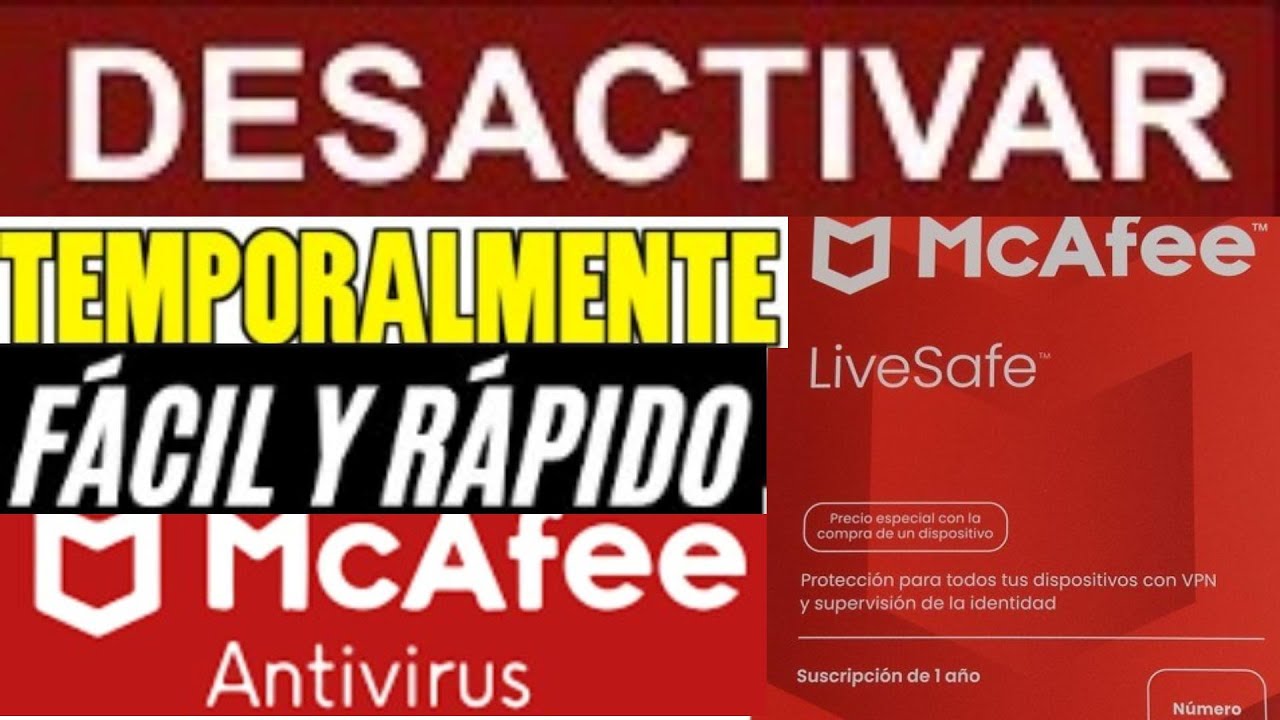 Cómo Desactivar Antivirus McAfee ULTIMA VERSIÓN 2025 | Temporalmente o ...
