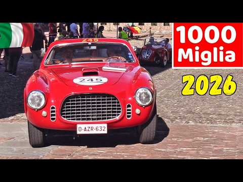 1000 Miglia 2026 - Day 2, Castelvetro di Modena - Alfa Romeo 6C, Mercedes 300 SL, Ferrari 750 Monza