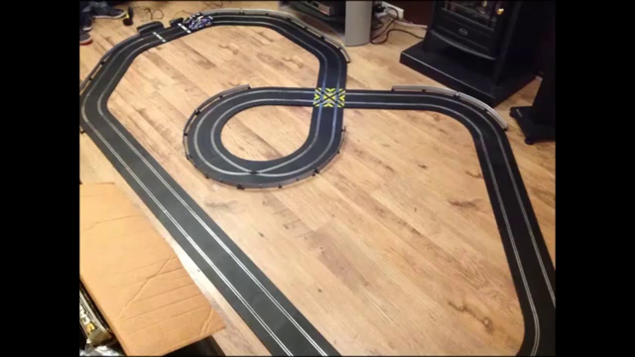 Christmas Scalextric Track layout No 3 December 2015 - YouTube