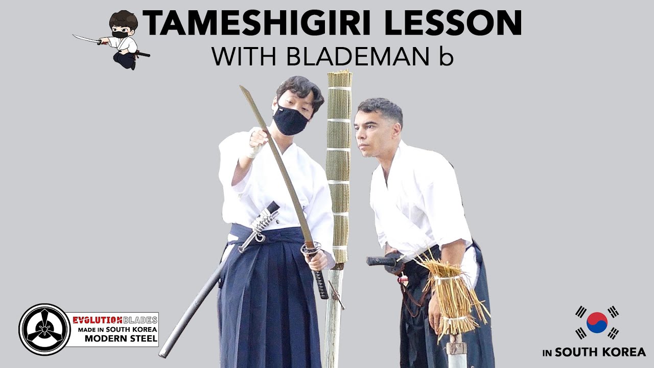 THE TAMESHIGIRI LESSON WITH @blademan_b with MOTOHARA katana in SOUTH ...