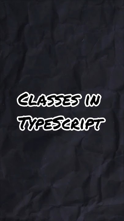 Classes in Typescript #coding #programming #codeblocks #typescript #javascript - YouTube