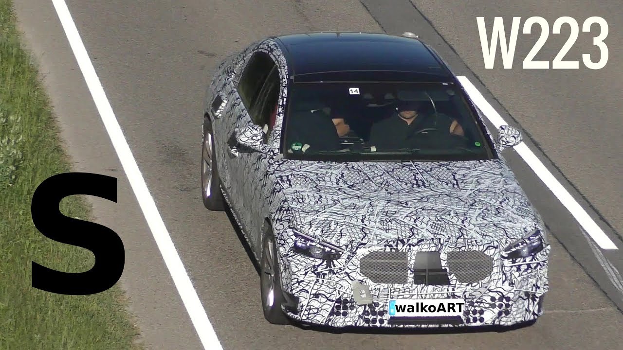 Mercedes Erlkönig S-Class S-Klasse W223 (2020) on the road - auf der ...