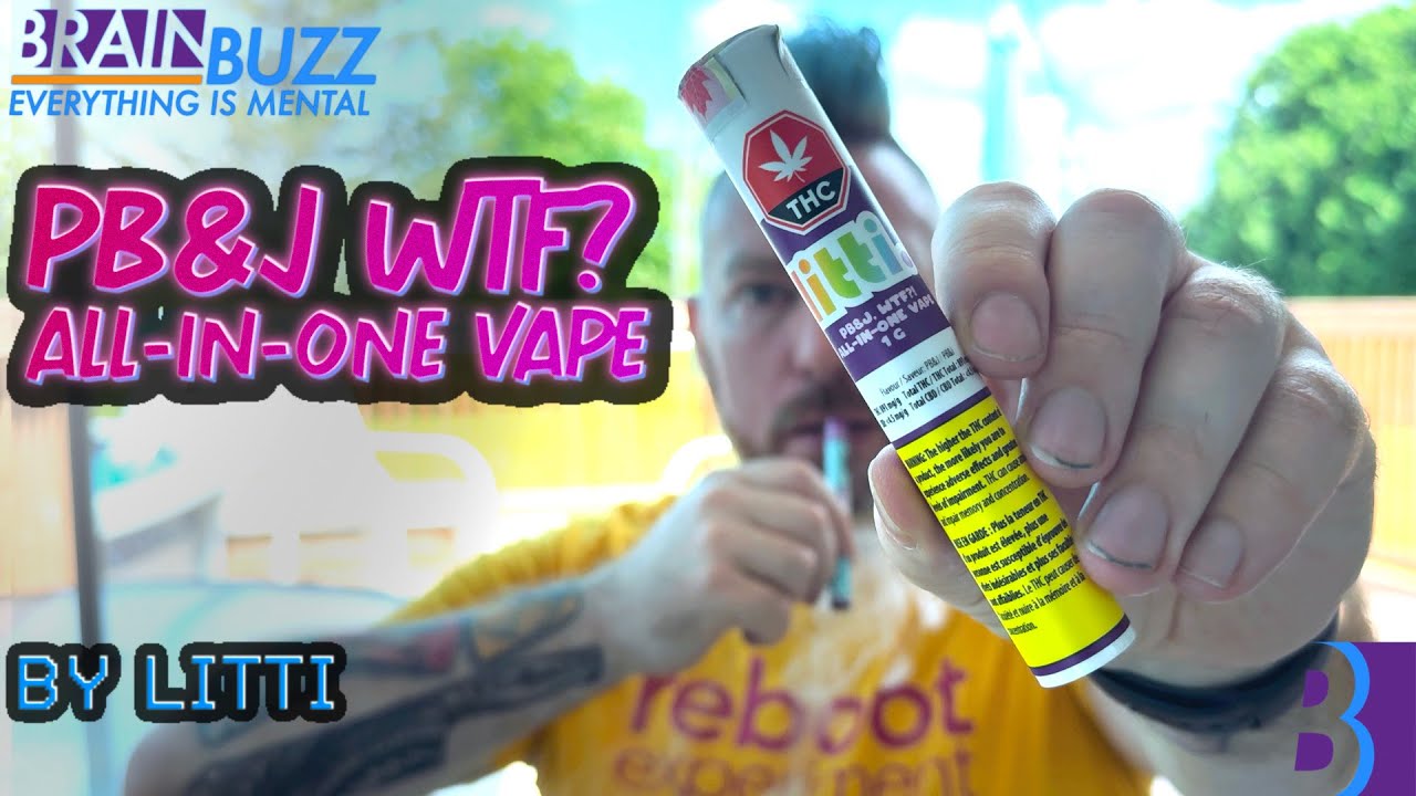 89% THC All-in-one (disposable) Vape: PB&J WTF? by LITTI - YouTube