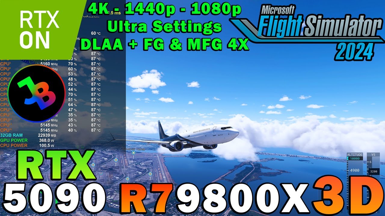 Microsoft Flight Simulator 2024 | RTX 5090 | Ryzen 7 9800X3D | Ultra ...