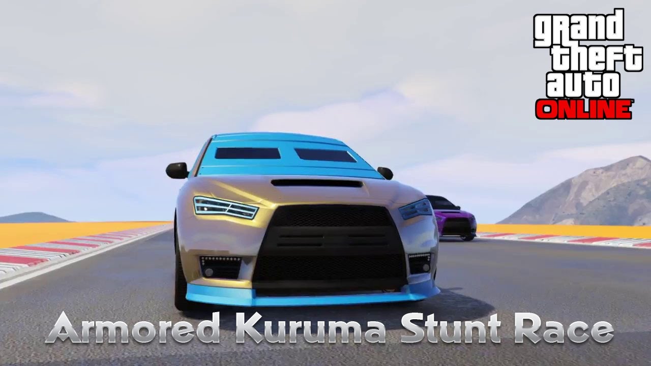 GTA Online (PS4): Stunt Races - Armored Kuruma Race - YouTube