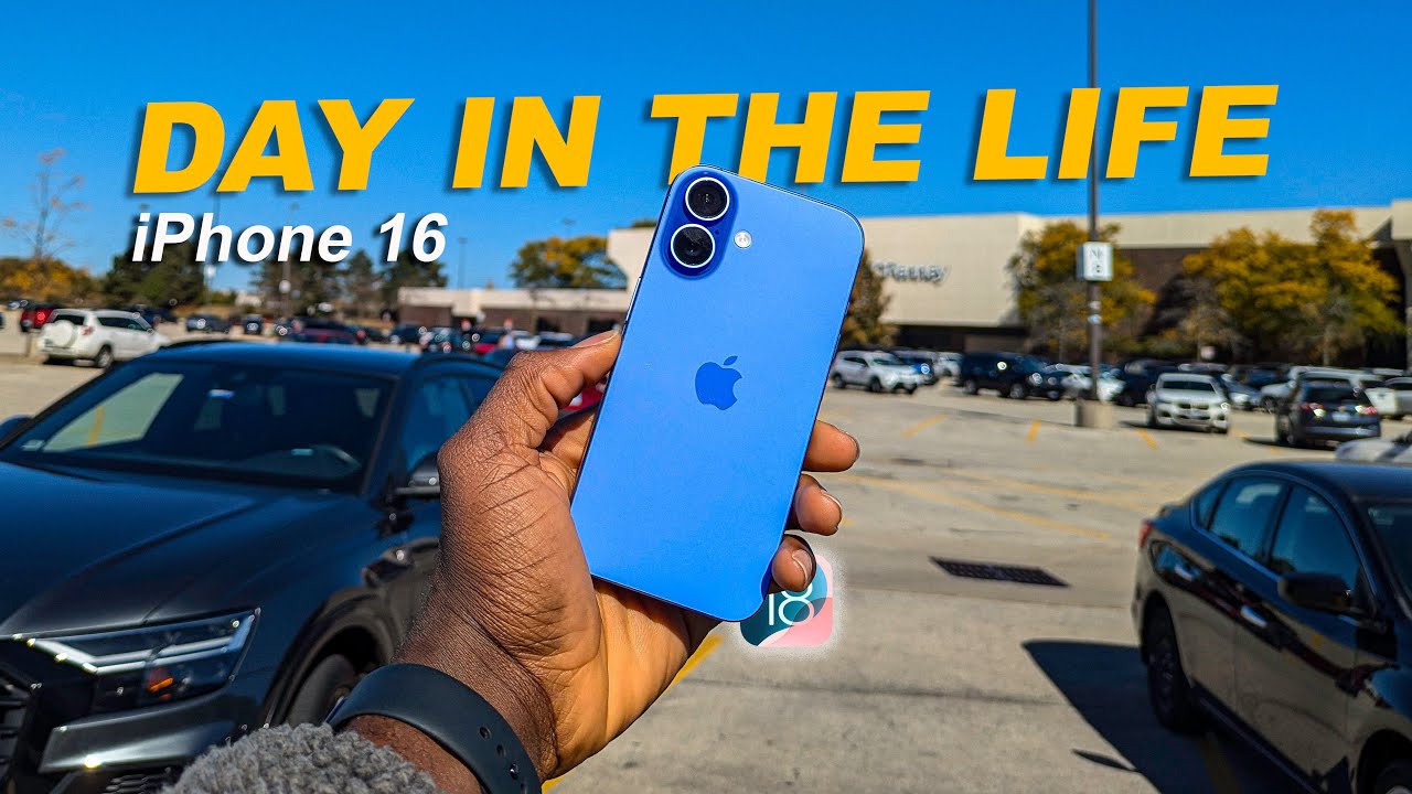 iPhone 16 Real Day In The Life - (Camera & Battery Test) - YouTube