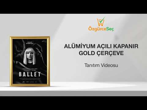 Alüminyum Açılır Kapanır Gold Çerçeve Snap Frame - Tanıtım